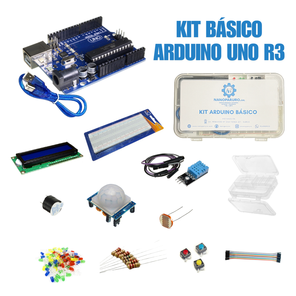 Kit de Arduino Uno Básico | Nanoparuro